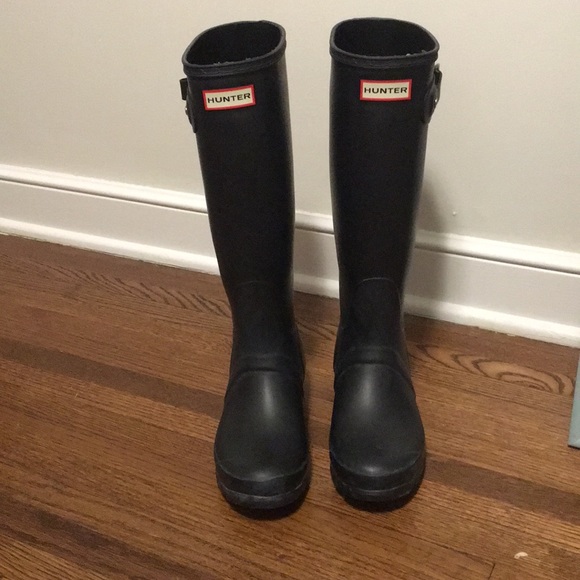 Hunter | Shoes | Tall Matte Black Hunter Boots | Poshmark